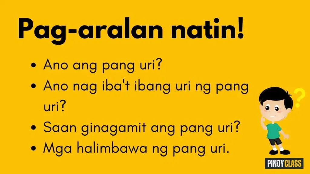 Ano ang Pang-Uri? - Pinoy Class